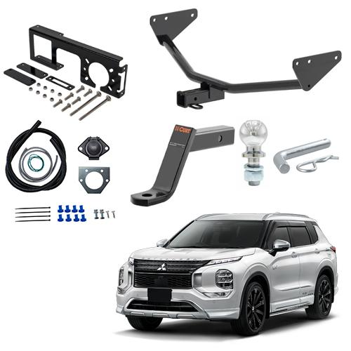 ヒッチメンバー 三菱 ミツビシ アウトランダー PHEV GN0W型 2021年以降現行 2インチ角 配線フルセット CURT カート 正規品 ...