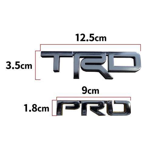 TRD USトヨタ 純正品 TOYOTA タコマ 4ランナー “TRD Pro エンブレム ツヤ有りブラック : オートプロズ Yahoo!店 ...
