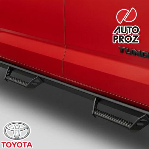 プレデターステップ ブラックパウダーコート タンドラ C-Cab ダブルキャブ 3.5L 2022年式以降現行 USトヨタ 純正品 : オート ...