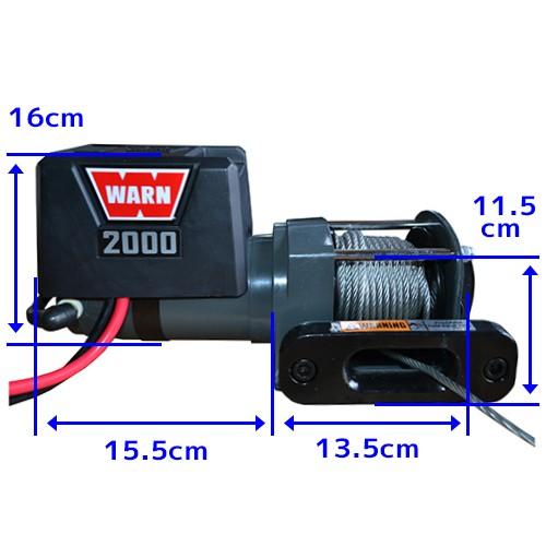 WARN 正規品 2000DCシリーズ 12V 電動 ウインチ 牽引能力 900kg : オートプロズ Yahoo!店 - 通販 - Yahoo!ショッピング