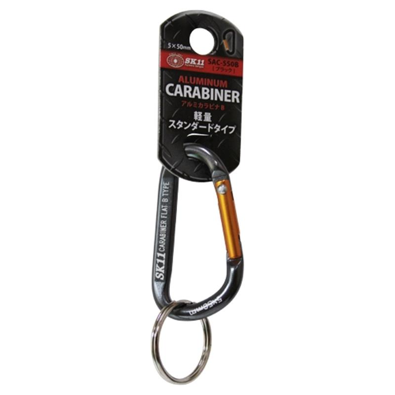 アルミカラビナ B SK11 SAC-550Bブラック 藤原産業 : 雑貨&車用品 アーティクル2号店 - 通販 - Yahoo!ショッピング