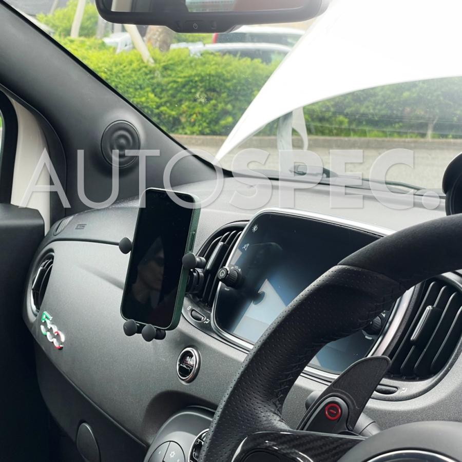ABARTH FIAT 500 595 695 クリップ スマートフォン ホルダー core OBJ フィアット アバルト 内装 パーツ スマホ スマフォホルダー : ab494 ...