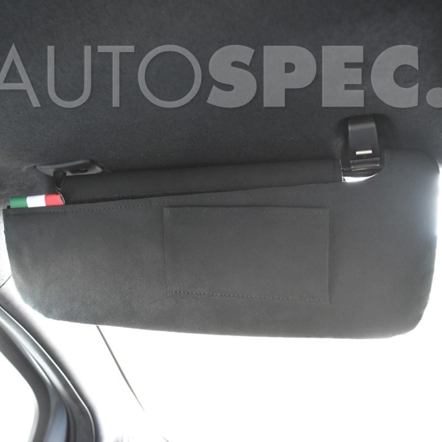 アバルト（ABARTH） FIAT ABARTH 500 595 695 サンバイザー カバー 右ハンドル車 助手席 Core OBJ フィアット : AUTOSPEC.y-store ...