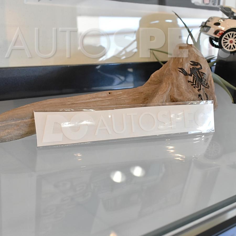アバルト AUTOSPEC. ロゴ ステッカー ホワイト 一列 アウトスペック デカール 全国一律送料 : AUTOSPEC.y-store ...