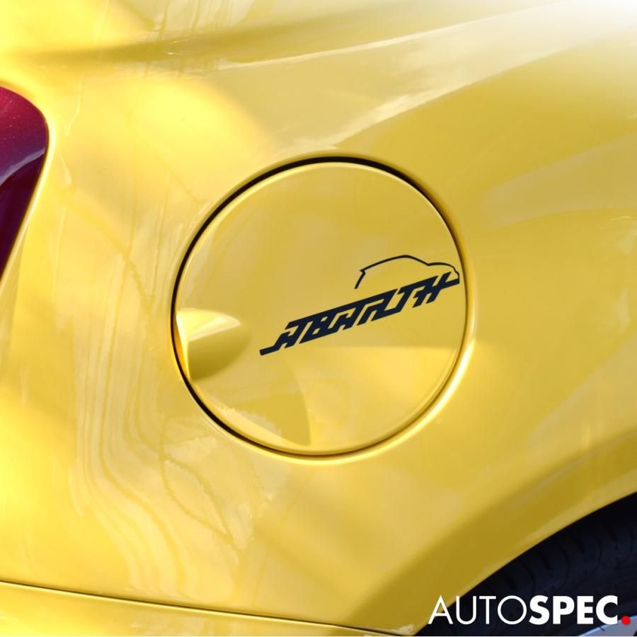 アバルト ABARTH フューエル ステッカー 500 595 695 ブラック パーツ デカール 全国一律送料 給油口 フューエルキャップ TypeB : AUTOSPEC.y-store ...