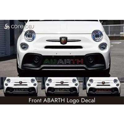 ABARTH 595/695 core OBJ フロントABARTHロゴデカール ホワイトシルバー : オートスタイル(AutoStyle) - 通販 - Yahoo!ショッピング