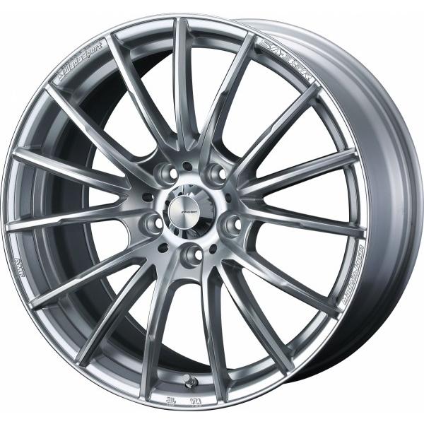 WEDS ウェッズ Weds Sport ウェッズスポーツ SA35R FACE MF 18インチ 8.5J +45 5穴 PCD100 VI-SILVER (ブイアイシルバー) ホイール 2 ...