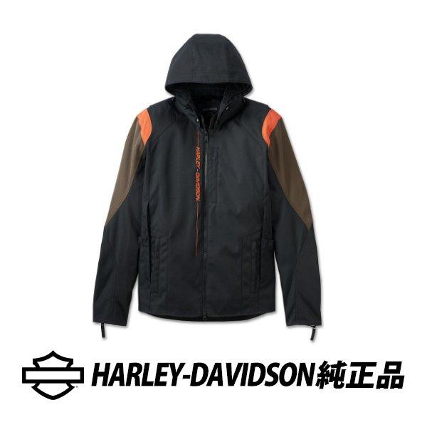 Harley Davidson（ハーレー・ダビッドソン） 純正 ジャケット トリプルベントシステム2.0 Mサイズ 黒xカーキ 98186 ...
