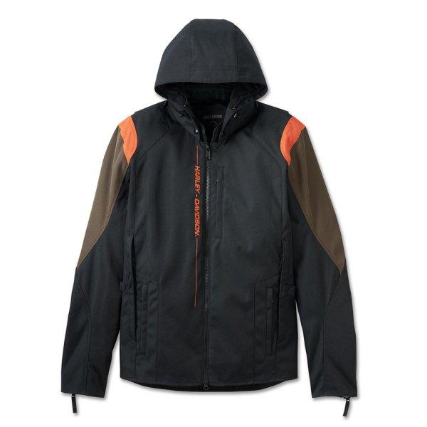 Harley Davidson（ハーレー・ダビッドソン） 純正 ジャケット トリプルベントシステム2.0 Mサイズ 黒xカーキ 98186 ...