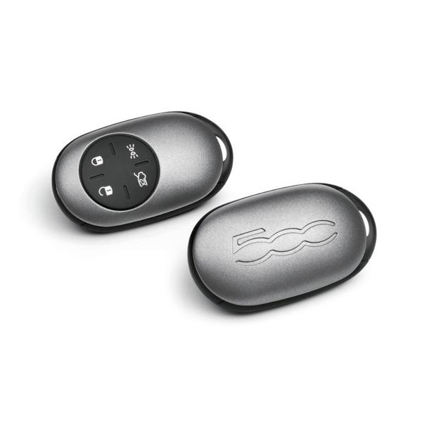 FIAT フィアット 純正 キーカバー 500e チンクエチェントイー マットグレー キーフォブ 50290422 : AutoWear ...