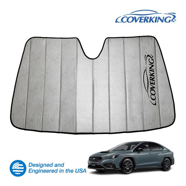 COVERKING CoverKing 正規品 専用設計 サンシェード 吸盤不要 折りたたみ式 グレー 収納袋付き 21y- スバル WRX ...