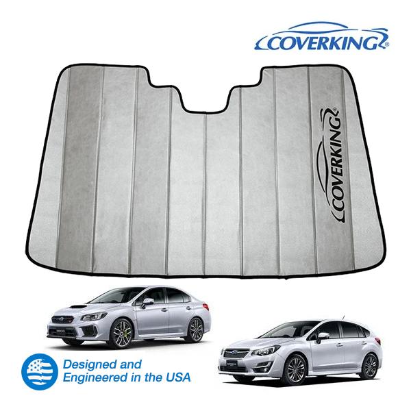 COVERKING CoverKing 正規品 専用設計 サンシェード 吸盤不要 折りたたみ式 グレー 収納袋付き 15-16y スバル ...