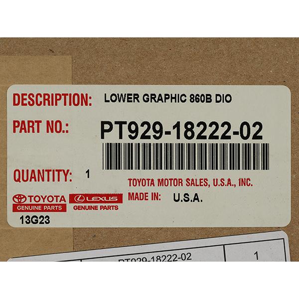 USトヨタ 純正 GRロゴ入り サイドステッカー ハチロク GR86 ZN8 21y- ブラック PT929-18222-02 ...