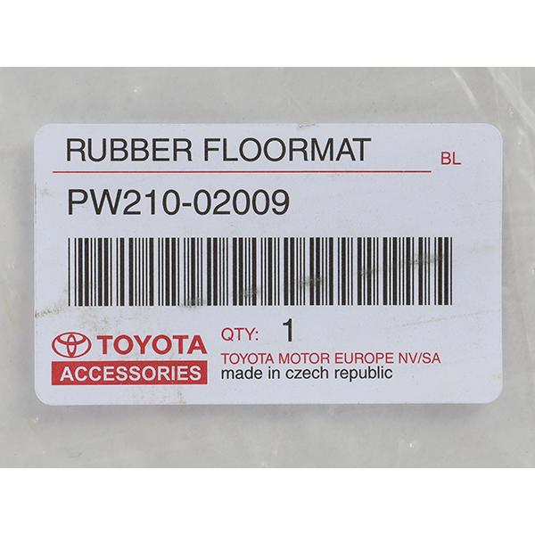 欧州トヨタ 純正 ラバーマット オールウェザー カローラスポーツ 210系 18y- フロント リア セット 1台分 PW210-02009 ...