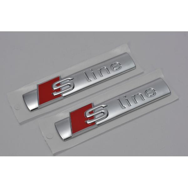 アウディ 純正A1 A3 A4 A5 TTRS RS3 A6 A8 Q3 S3 Sライン S-LINE フェンダーエンブレム左右ペア ...