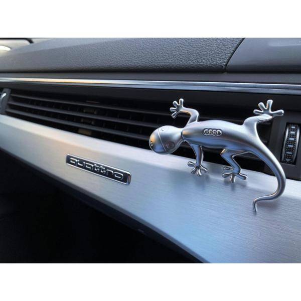 Audi アウディ 純正 アルミデザイン ゲッコー エンブレム クワトロ A4 A5 Q3 Q7 Q8 80A087000 ...