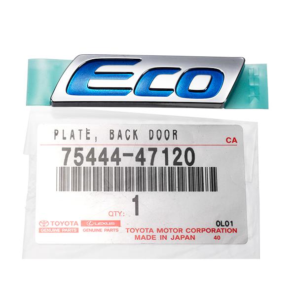 US トヨタ 純正 リアエンブレム プリウス ZVW55 輸出仕様 エコ ECO バッジ 75444-47120 :B00050 ...