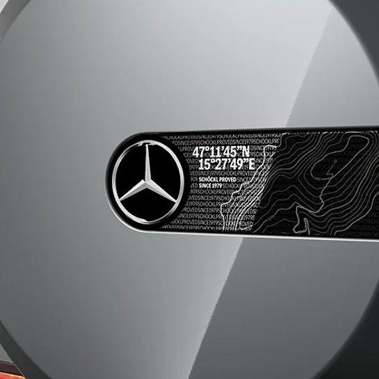 メルセデスベンツ 純正 スペアタイヤカバーエンブレム Gクラス W463A ゲレンデヴァーゲン SCHOCKLE PROVEDロゴ AMG ...