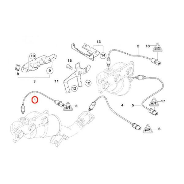 BMW E70 X5 E85 E86 E89 Z4 O2センサー ラムダ モニターセンサー 2.5i 3.0si 23i 35i ...