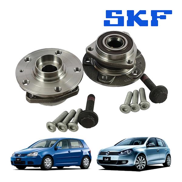 SKF 正規品 VW ワーゲン ゴルフ5 ゴルフ6 ゴルフ7 ゴルフ8 リア ホイールハブベアリングキット ボルト付2個セット ...