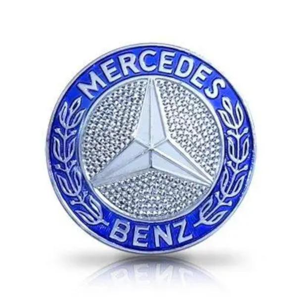 Mercedes-Benz（メルセデス・ベンツ） 純正 W126 R107 ボンネットエンブレム フードバッジ サイズ 直径約56mm ...