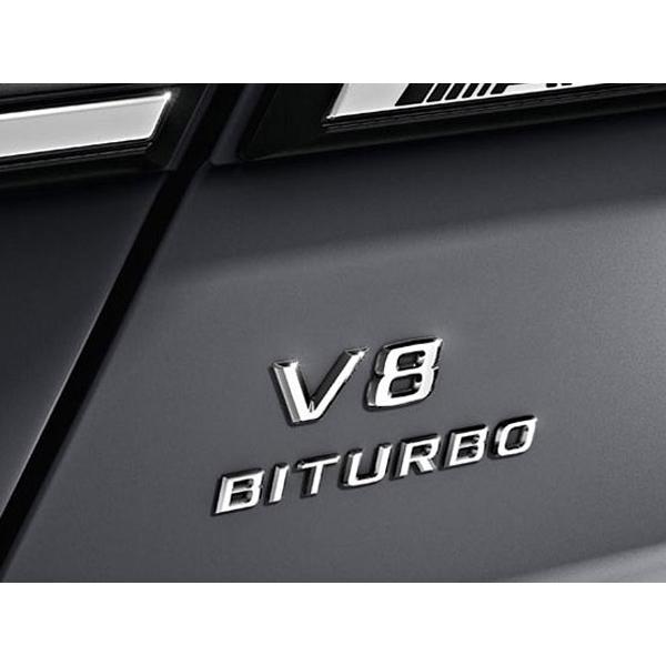 Mercedes-Benz メルセデスベンツ AMG W166 MLクラス 純正V8 BITURBOサイドエンブレム 1枚 ...