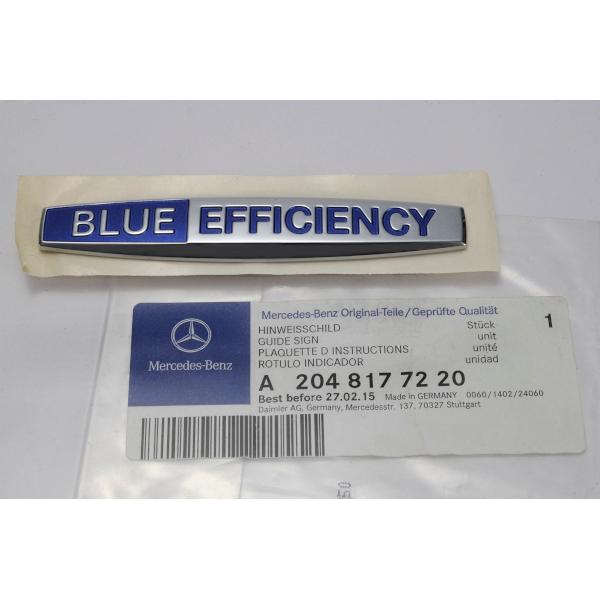 Mercedes-Benz メルセデスベンツ 純正 BLUE EFFICIENCY サイドバッジ エンブレム A2048177220 ...
