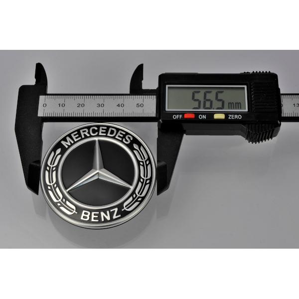 Mercedes-Benz メルセデスベンツ 純正 W463 W461 C253 W166 ブラック ローレルリース フロント エンブレム ...