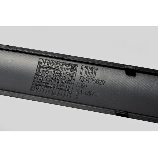 FIAT フィアット 純正 バンパーモール 500 500C チンクエチェント 312型 前期 リアバンパー モールディング トリム ブラック ...