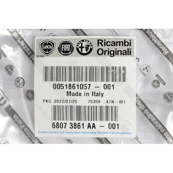 FIAT フィアット純正 500 500C 312型 前期 チンクエチェント フロントバンパーリップ ブラック スポイラー 51861057 ...