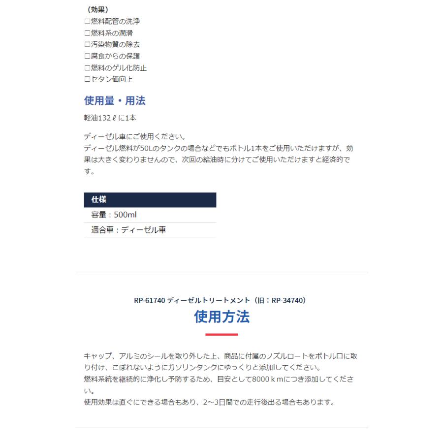 RP-61740 ディーゼルトリートメント 添加剤 リスローン RISLONE : オートウイング Yahoo!店 - 通販 - Yahoo!ショッピング