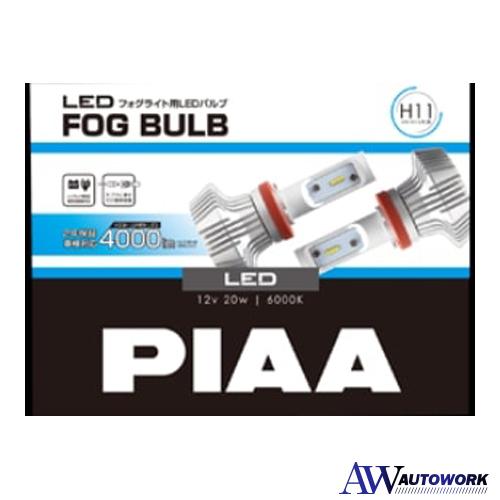 PIAA LEF402 フォグライト用 LEDバルブ H8 / H11 H16 6000K 4000lm 車検対応 2個入 12V/24V共用 20W 安心のメーカー保証2年 : オートワーク ...