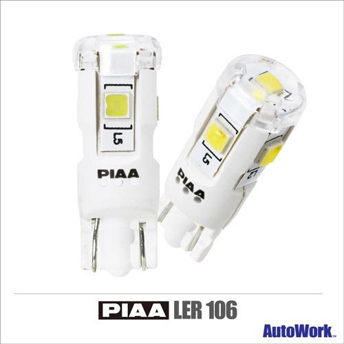 PIAA LER106 LEDルーム 6000K T10 12V 2個入 : オートワークヤフー店 - 通販 - Yahoo!ショッピング