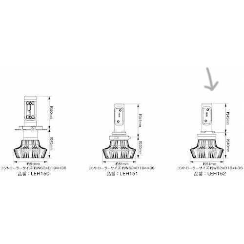 PIAA LEH152 LEDヘッドライト＆フォグLED H8/H9/H11/H16 6000K : オートワークヤフー店 - 通販 - Yahoo!ショッピング