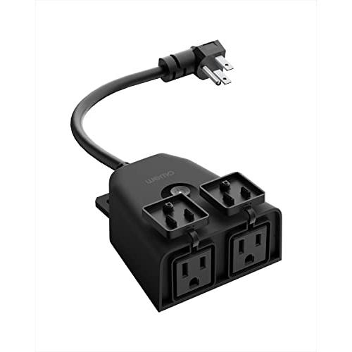 WeMo WiFi屋外スマートプラグ-音声コントロールがAlexaと連動、Hey Google&Homekit-スマートアウトレットでスマートホームの照明、休日の装飾、その他の屋外 ...