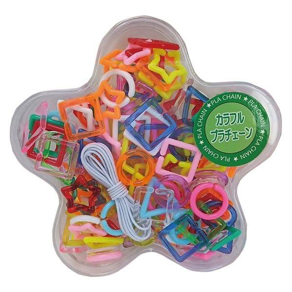 レトロチックなカワイイビーズ 【創アンド遊】 カラフルプラチェーン アソート BD-400-04 【C3-8-127-1】U-NG ...