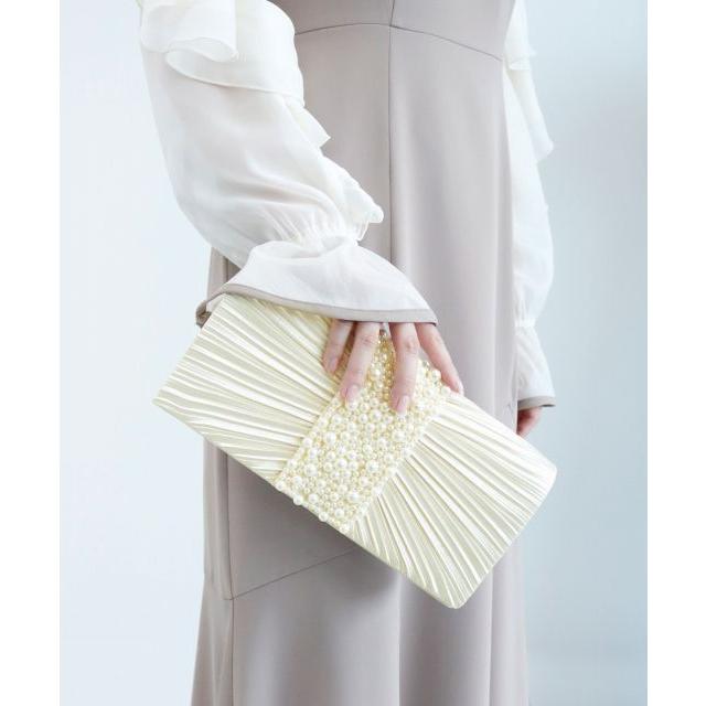 REPLETE（リプリート） 結婚式 バッグ パーティーバッグ 大きめ クラッチ フォーマル 和装 洋装 ベージュ 黒 冬 春 パーティー 入学式 二次会 パーティーバッグ319 ...