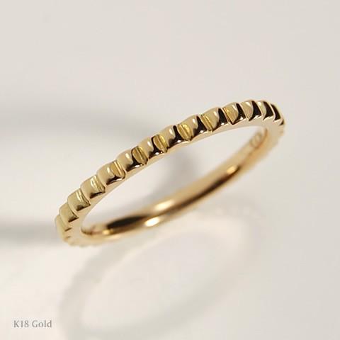 リング 指輪 ミルグレイン レディース 18金 k18 18k 10金 k10 10k ゴールド サイズ 細身 華奢 シンプル Polte ...