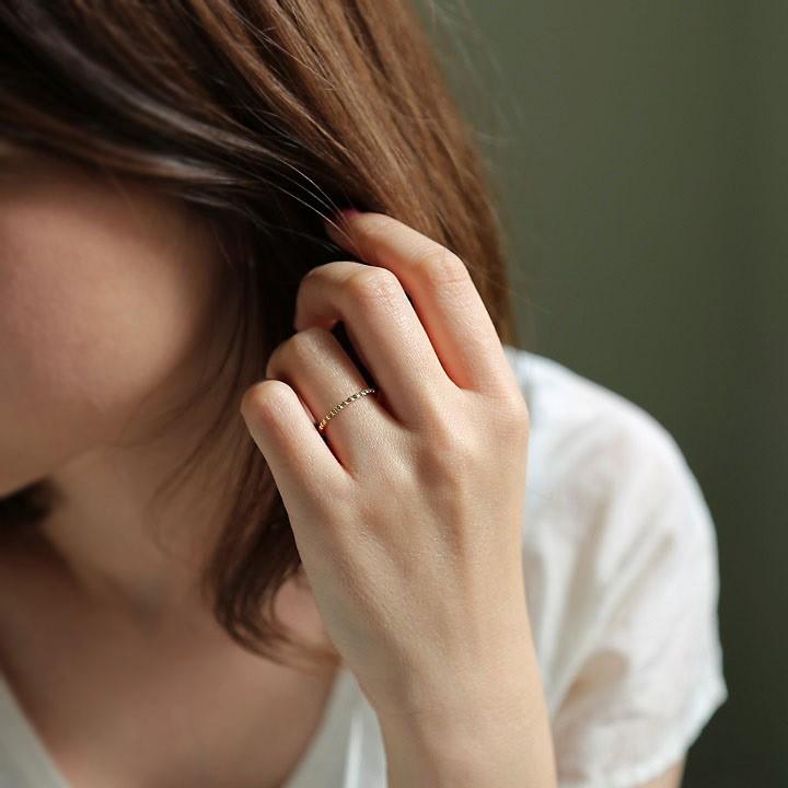 リング 指輪 ミルグレイン レディース 18金 k18 18k 10金 k10 10k ゴールド サイズ 細身 華奢 シンプル Polte ...