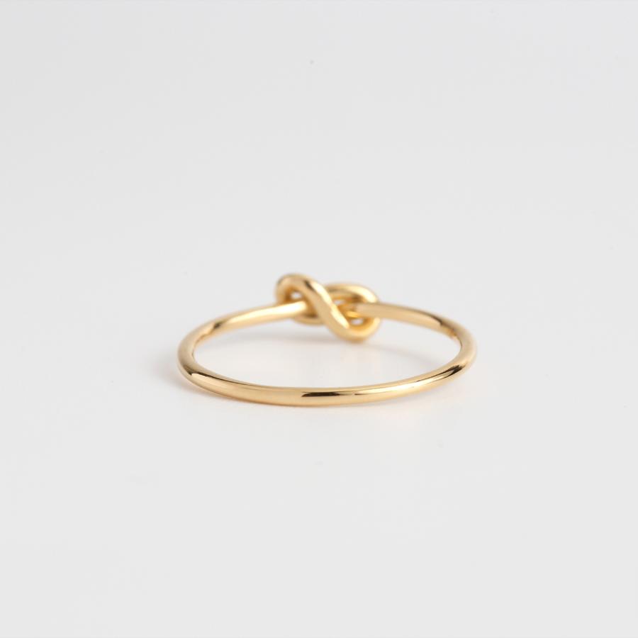 Avaron 結び目 リング ゴールド 指輪 レディース 細身 華奢 シンプル K10 K18 Pt900 地金 ギフト プレゼント Knot Ring : AVARON - 通販 ...