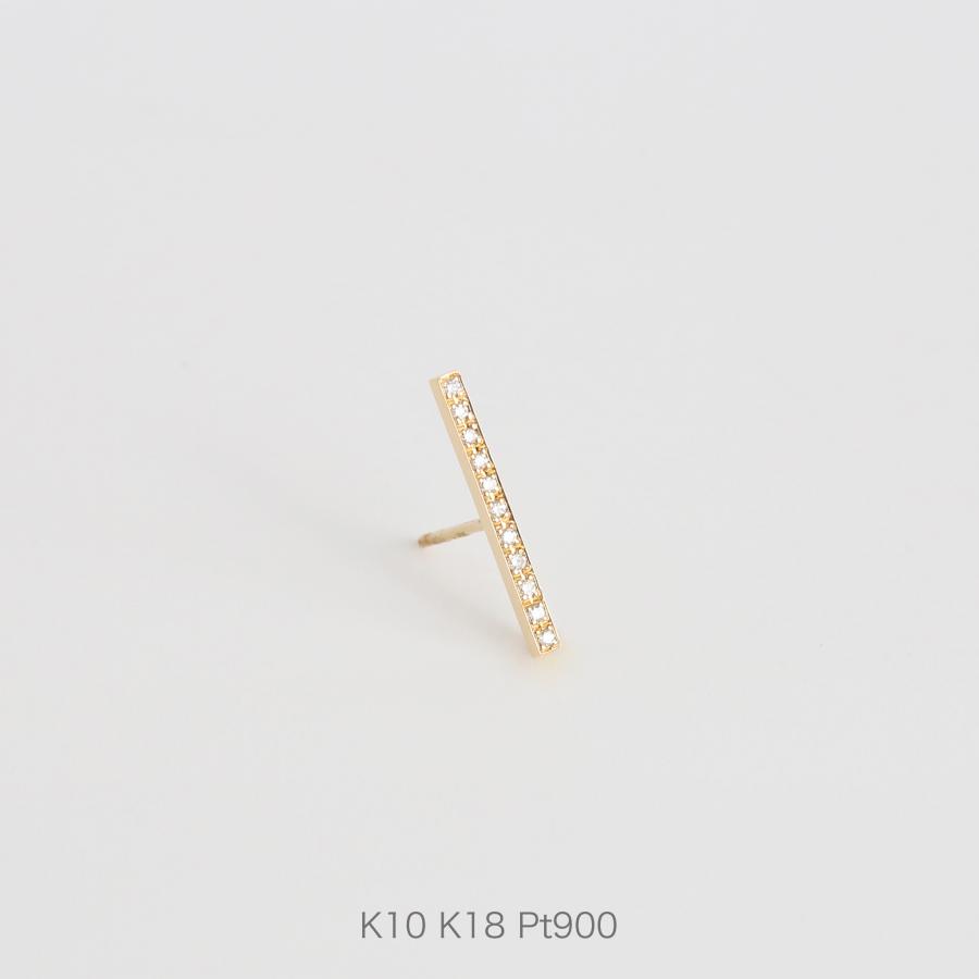 Avaron ダイヤモンド バー ピアス レディース k18 k10 pt900 ゴールド 片耳 ギフト プレゼント Bar Diamond Pierce S : AVARON - 通販 ...