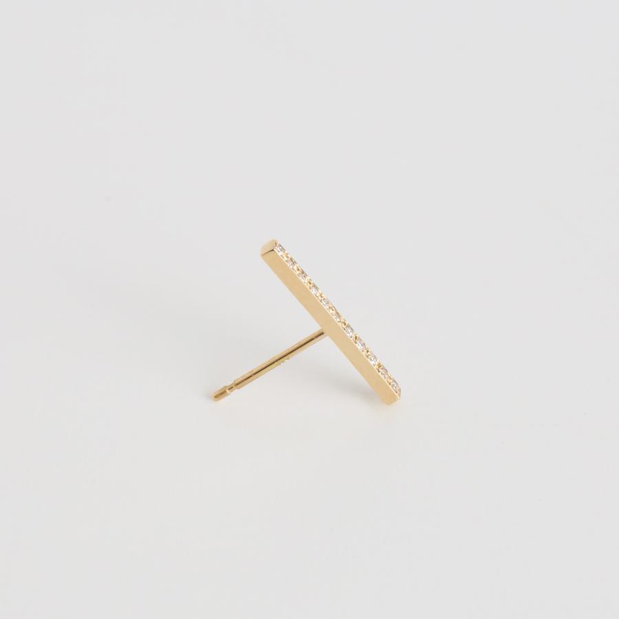 Avaron ダイヤモンド バー ピアス レディース k18 k10 pt900 ゴールド 片耳 ギフト プレゼント Bar Diamond Pierce S : AVARON - 通販 ...
