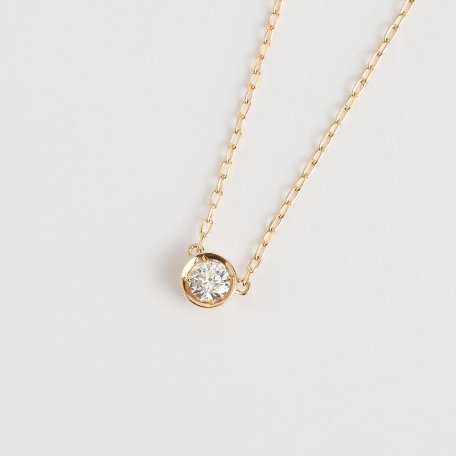 Avaron 一粒 ダイヤモンド 0.15ct ネックレス レディース K10 Avaron 一粒 ダイヤモンド 0.15ct ネックレス レディース K10