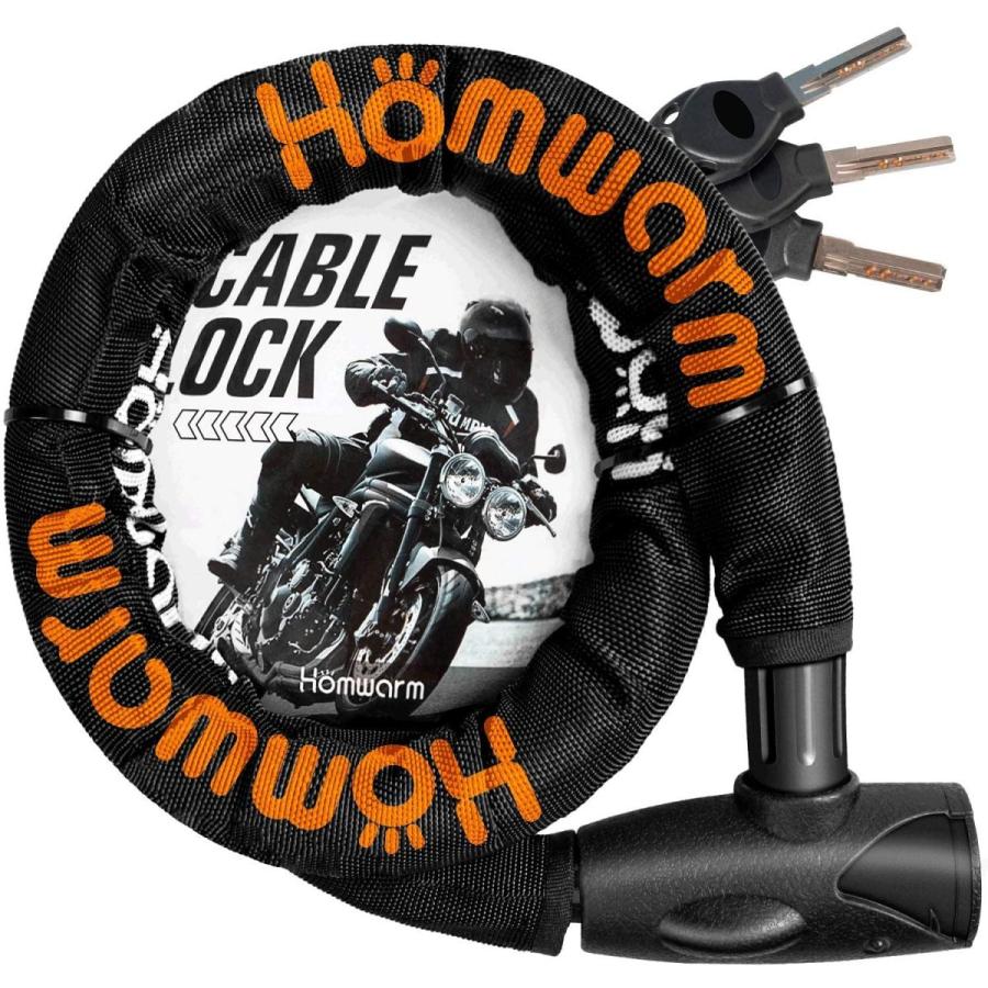 バイクロック チェーンロック ワイヤーロック 鍵3本セット バイクロック チェーンロック ワイヤーロック 鍵3本セット