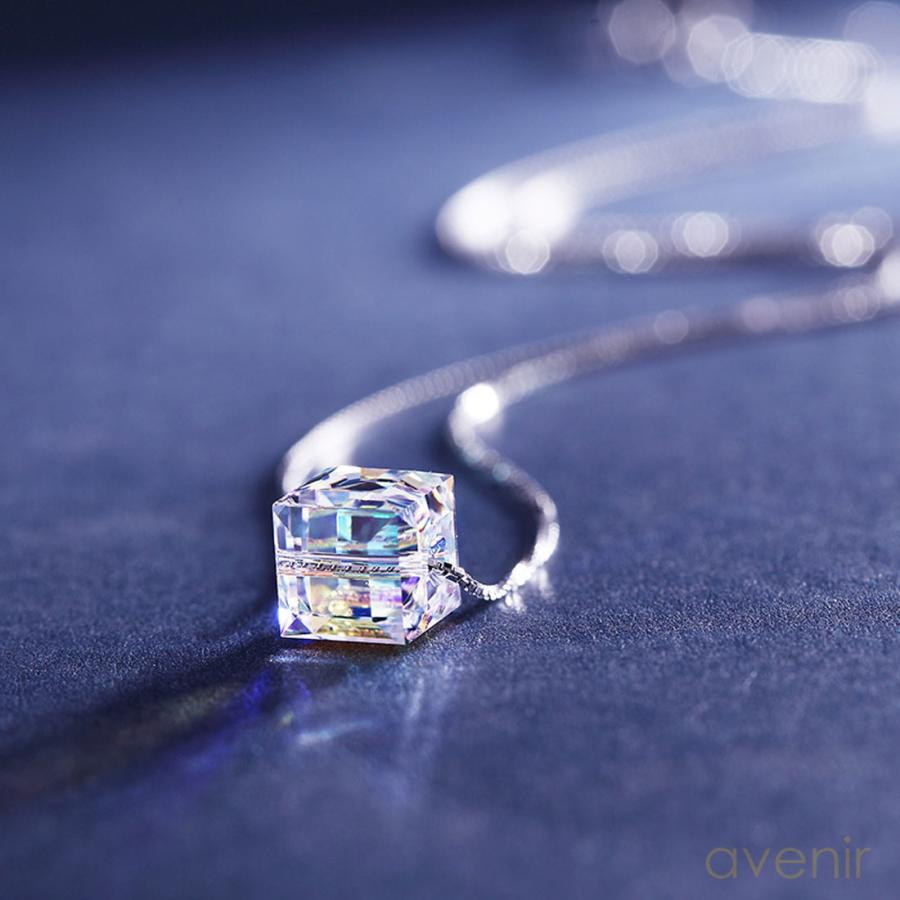 ネックレス レディース キューブネックレス 四角 レインボー 虹 虹色 彼女 プレゼント おしゃれ ジュエリー 化粧箱 ギフト GLF-015 : セレクトショップavenir - 通販 ...