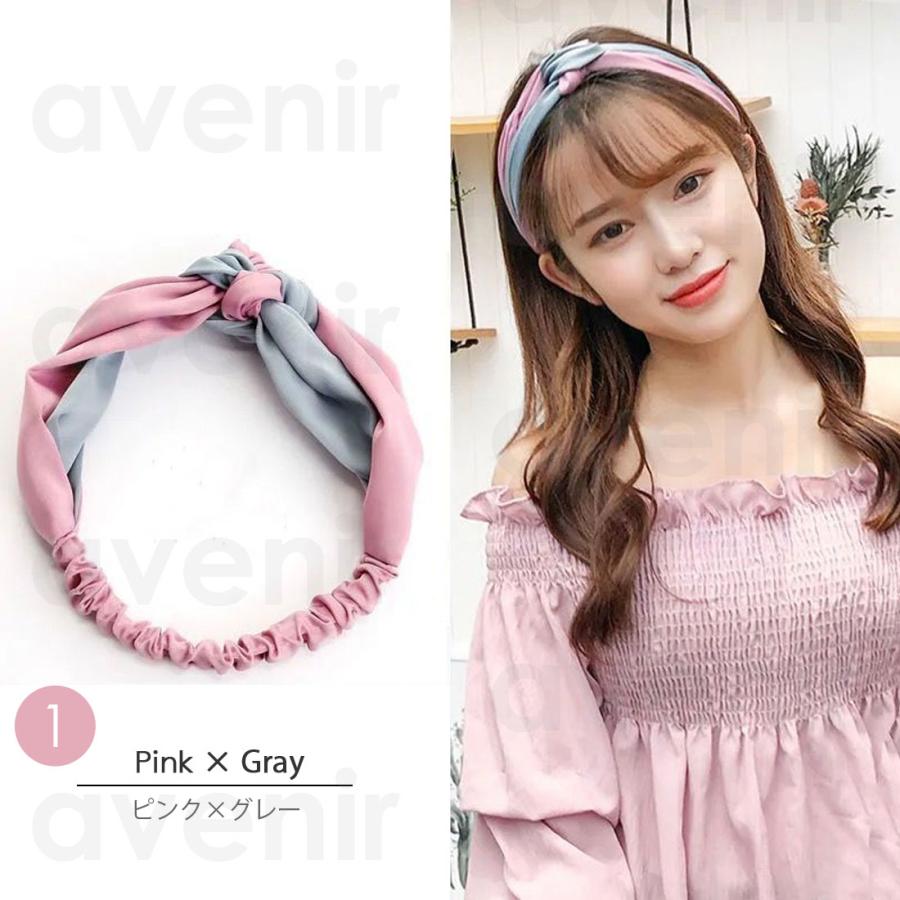 バイカラー ターバン ヘアバンド ヘアターバン ヘアアクセサリー カチューム おしゃれ カジュアル 大人っぽい GLF-03 : セレクトショップavenir - 通販 - Yahoo!ショッピング