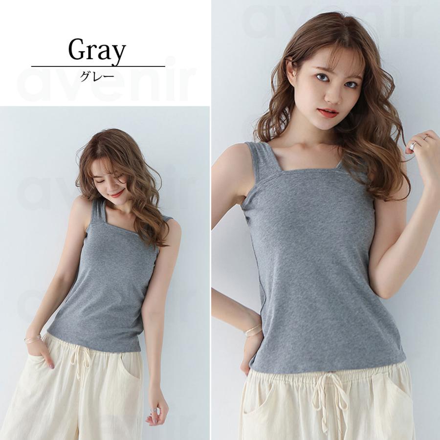 ブラ紐が隠せるインナー タンクトップ キャミソール ノースリーブ トップス レディース コーデ シンプル 定番 夏 GLF-05 : セレクトショップavenir - 通販 - Yahoo ...