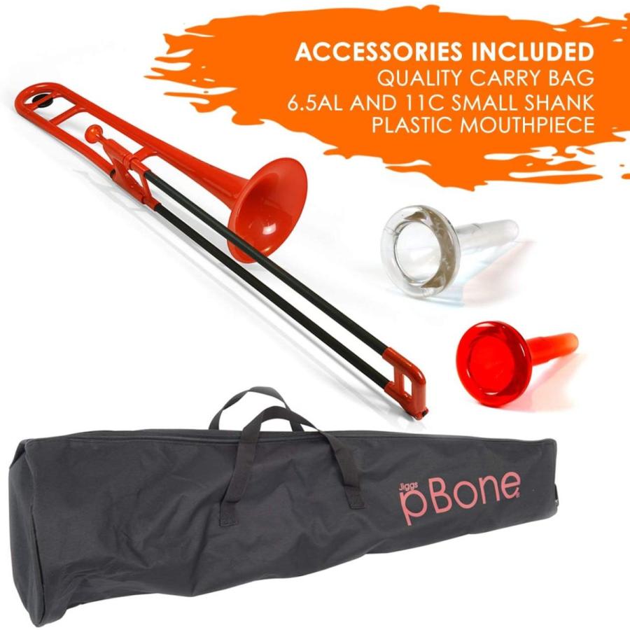 pInstruments プラスチック製管楽器 Bb テナートロンボーン pBONE 軽量&高耐久ABS製 バイオコート抗菌 PBONE1R レッド : オーディオ渡辺 ショッピング - 通販 ...