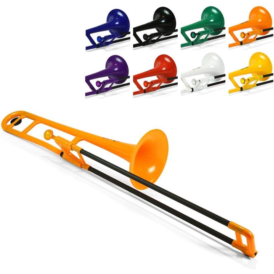 pInstruments プラスチック製管楽器 Bb テナートロンボーン pBONE 軽量&高耐久ABS製 バイオコート抗菌 PBONE1O オレンジ : オーディオ渡辺 ショッピング ...