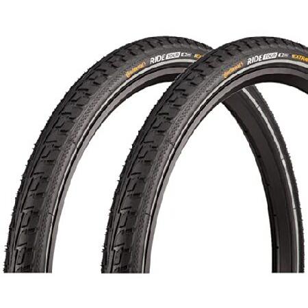 コンチネンタル Pair of Continental Ride Tour Tires 26x1.75 Black Hybrid MTB ...